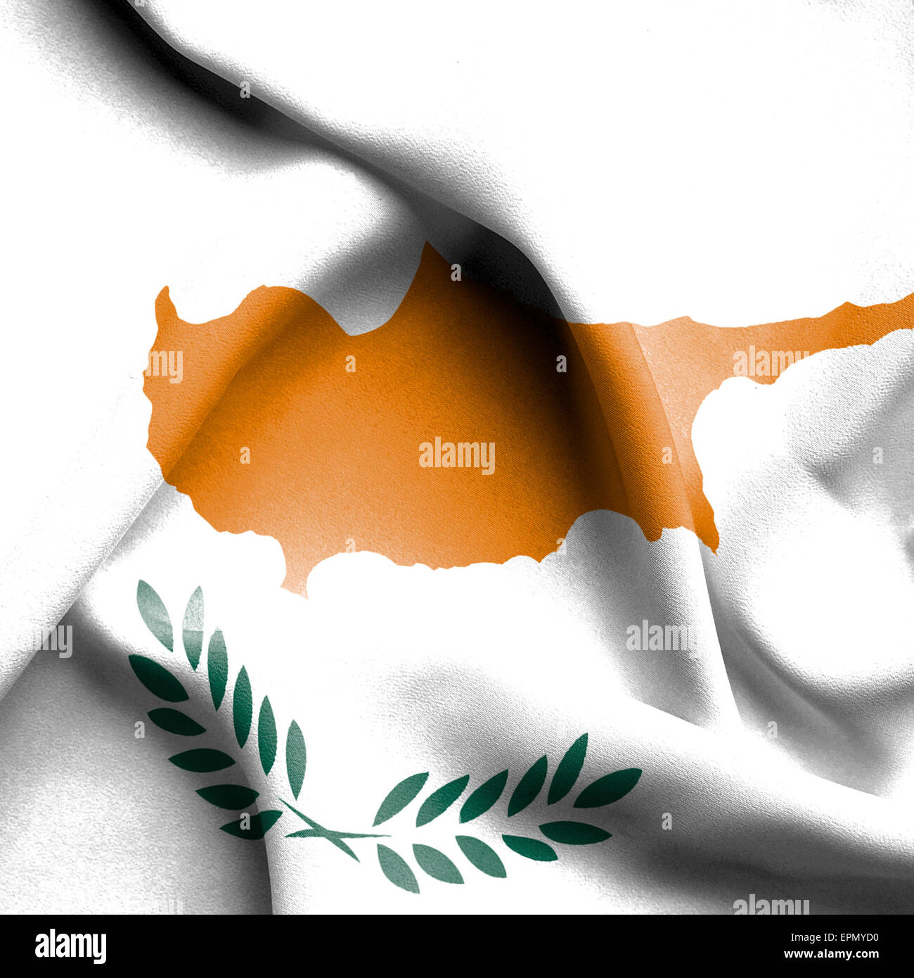 Cyprus waving flag Stock Photo - Alamy