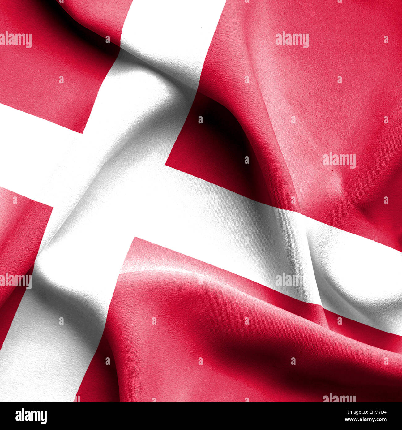 Denmark waving flag Stock Photo - Alamy