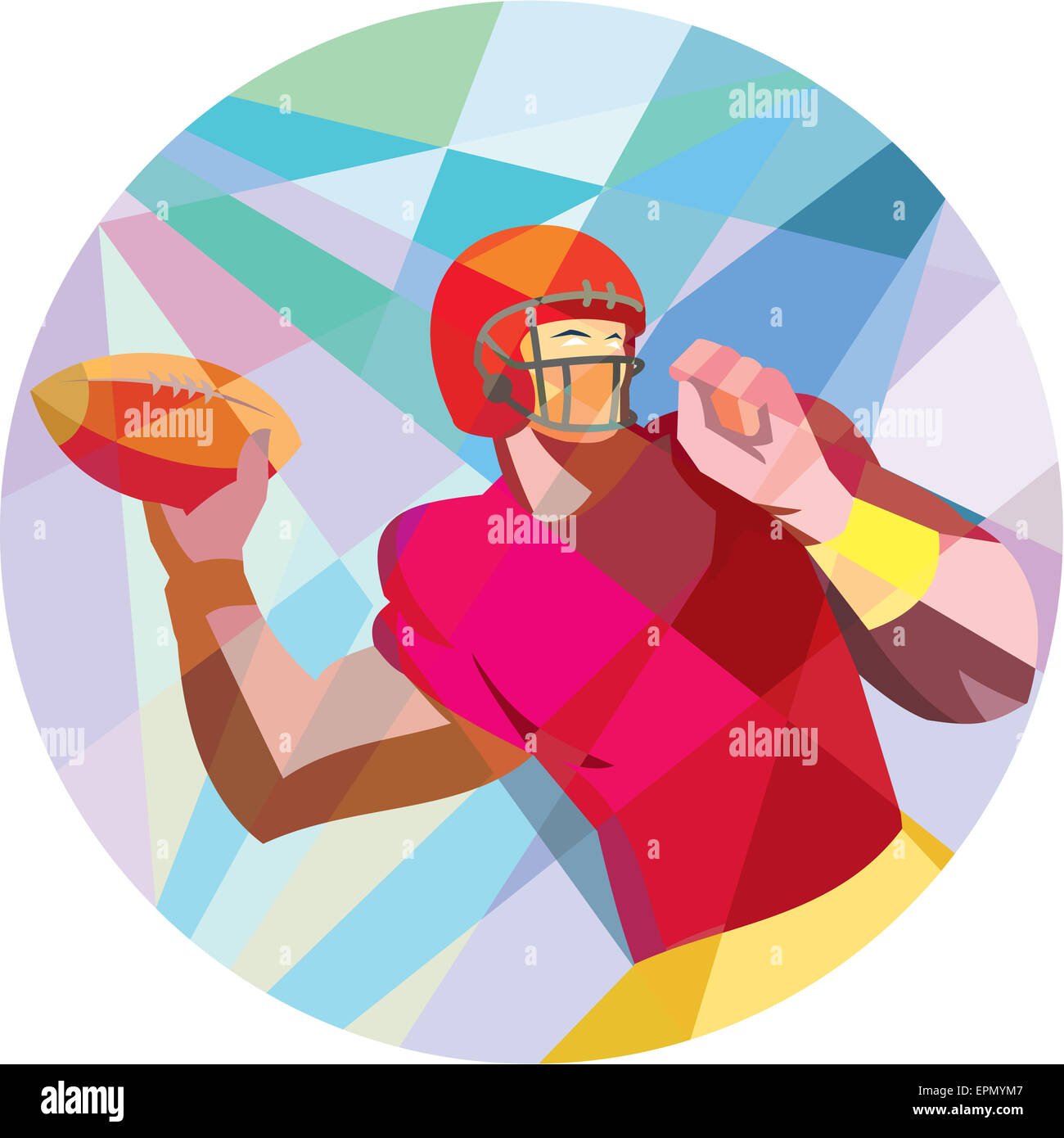 3d football player holding ball hi-res stock photography and images - Alamy