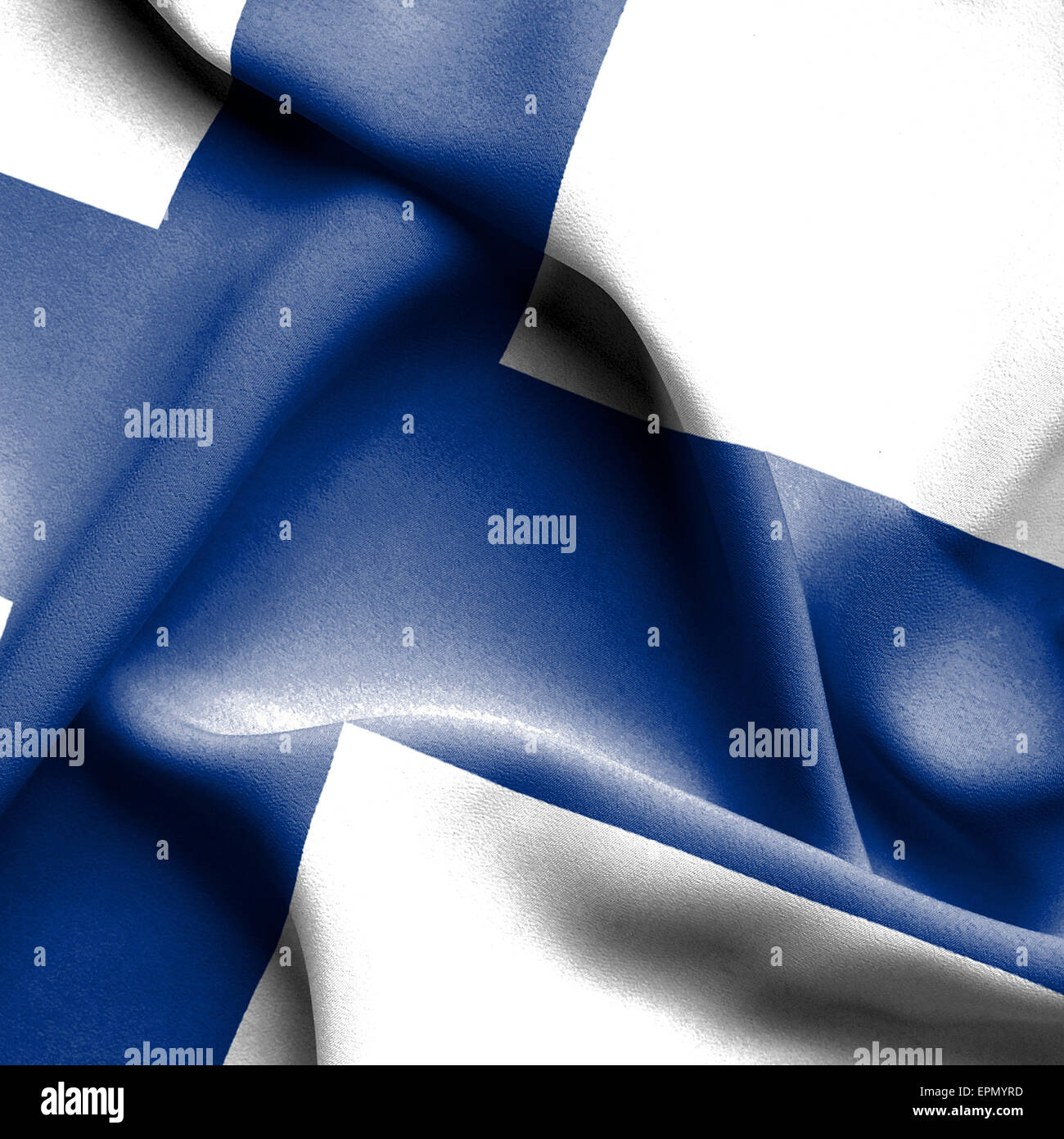Finland waving flag Stock Photo - Alamy