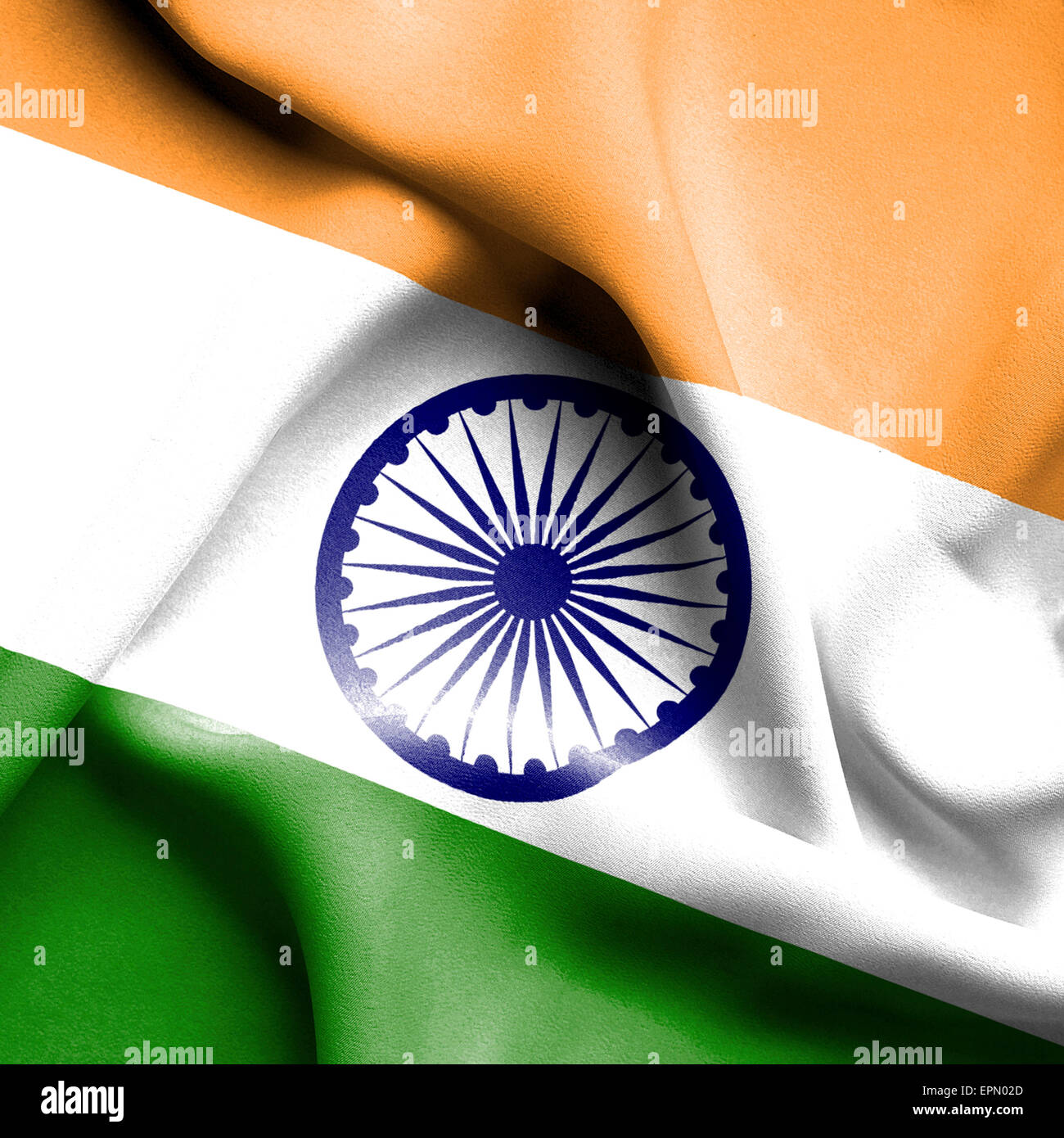 India waving flag Stock Photo - Alamy