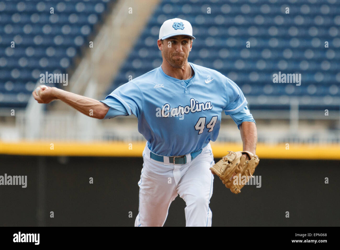 pitcher Trevor Kelley (44) of the North Carolina Tar Heels comes in ...