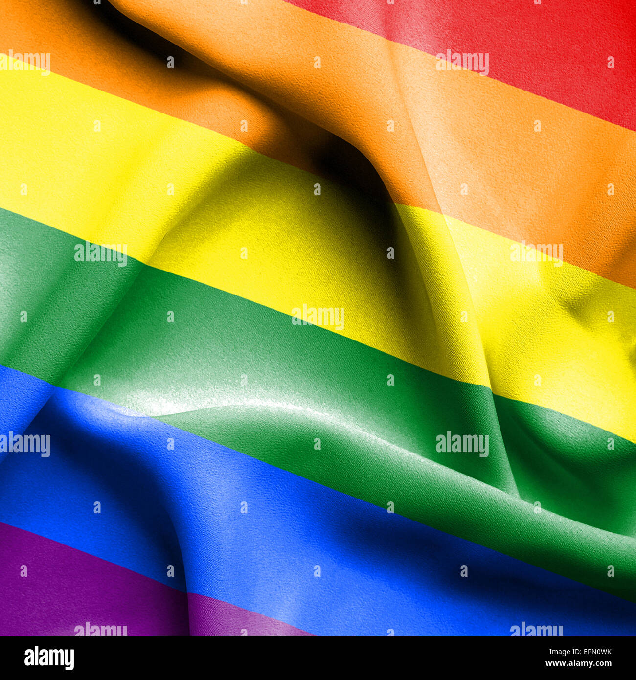LGBT waving flag Stock Photo - Alamy