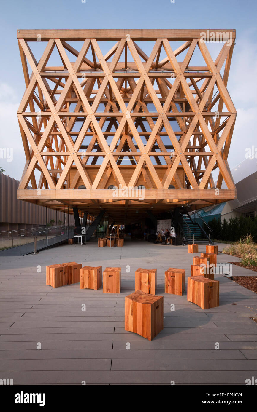 Milan, Italy, 5th May 2015. The Chilean pavilion by Undurraga Devés ...