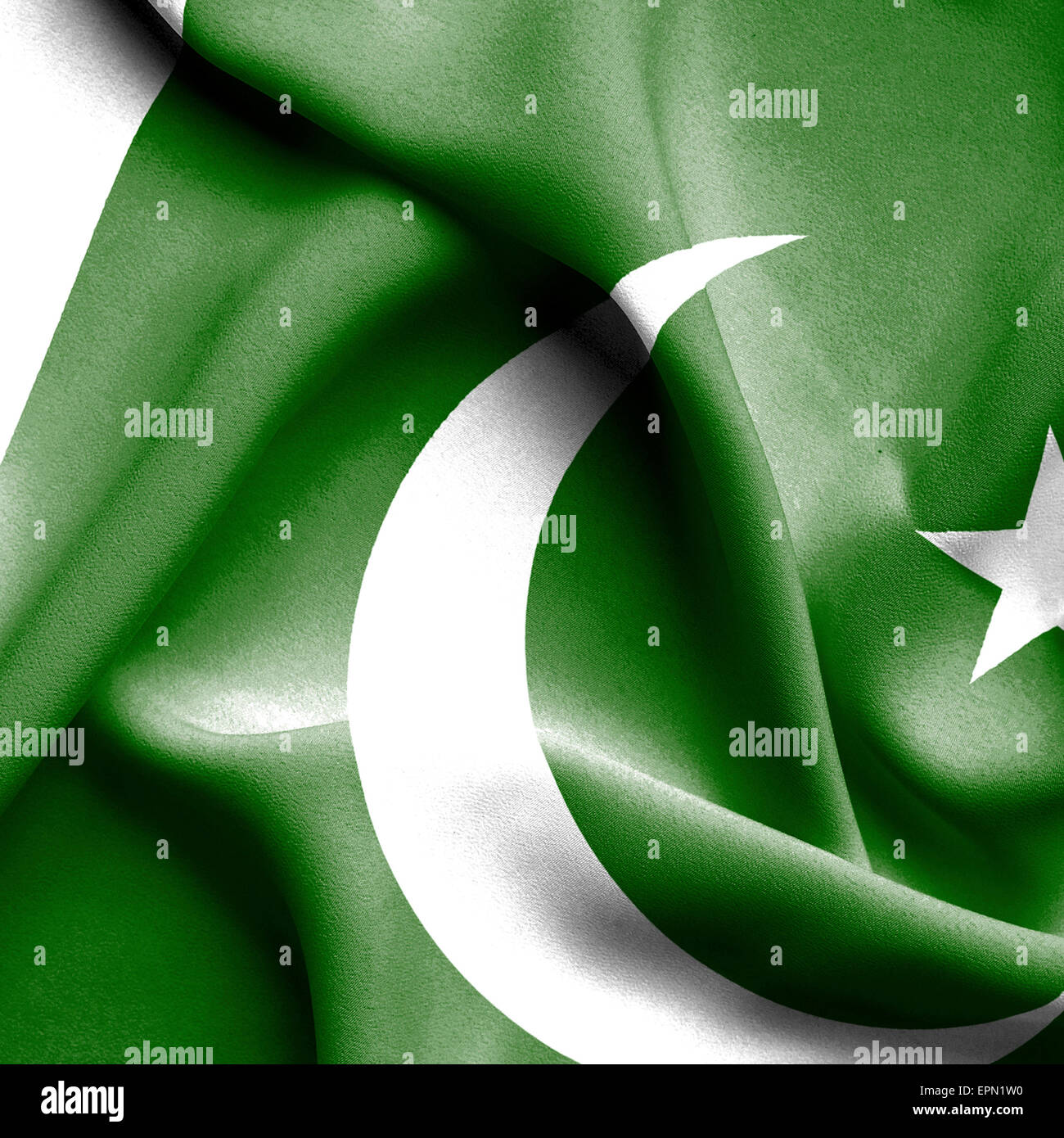 Pakistan waving flag Stock Photo - Alamy