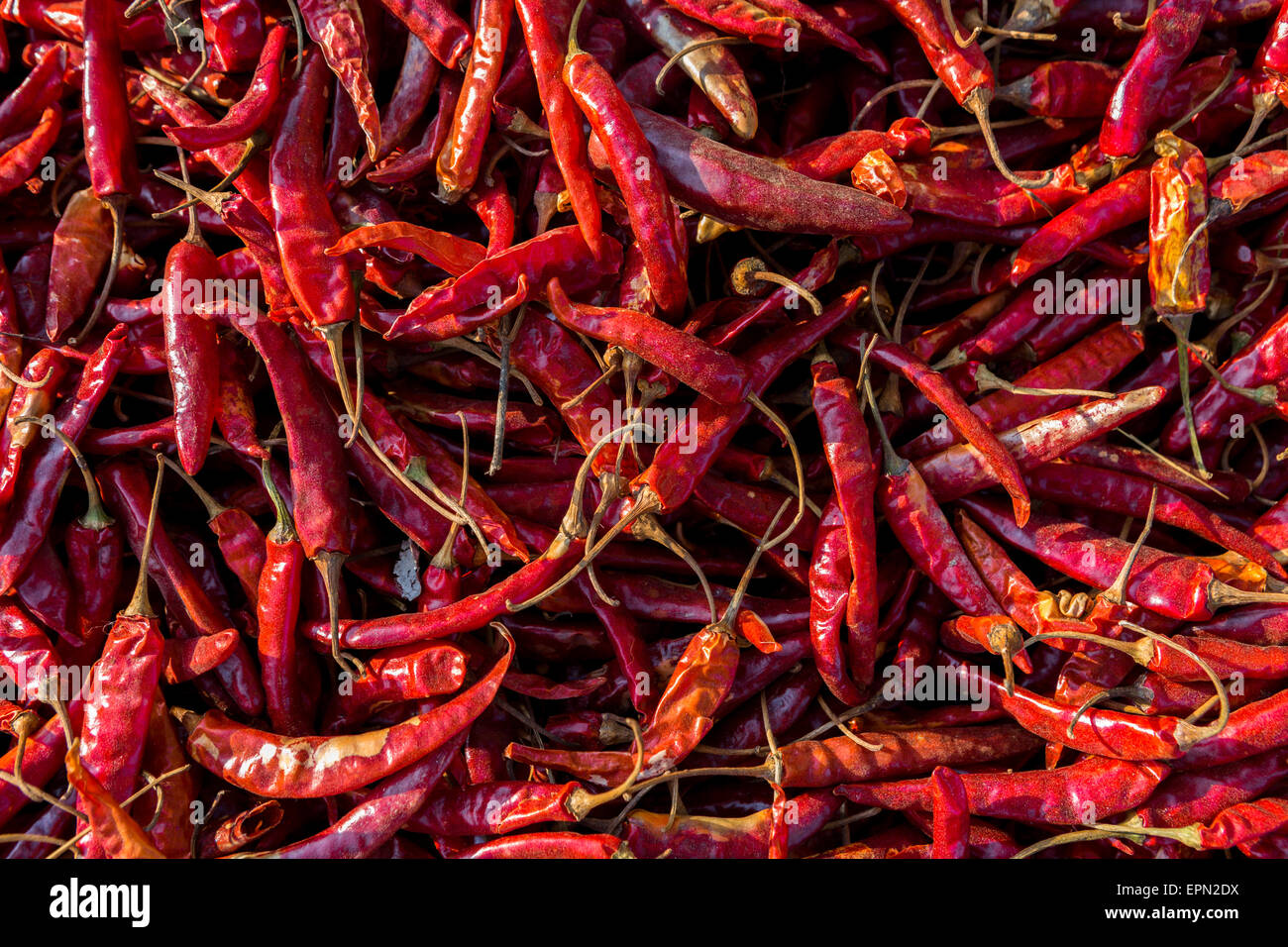 Red dried chillies hi-res stock photography and images - Alamy
