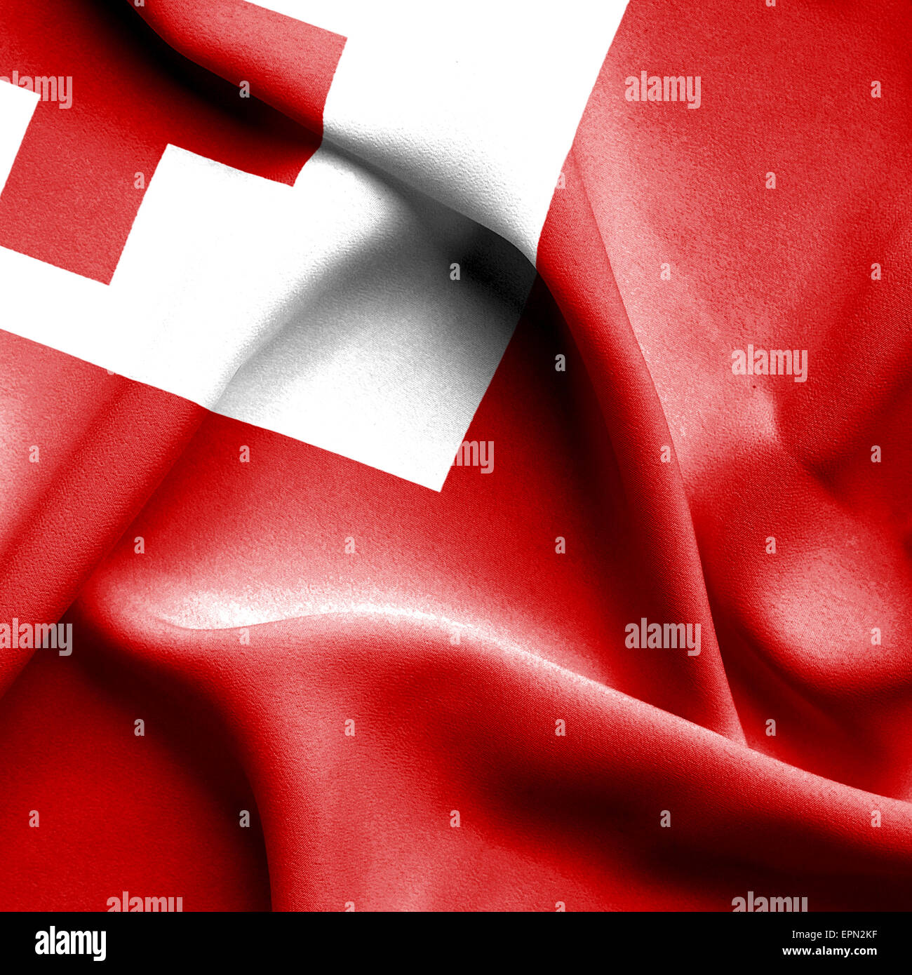 Tonga waving flag Stock Photo - Alamy