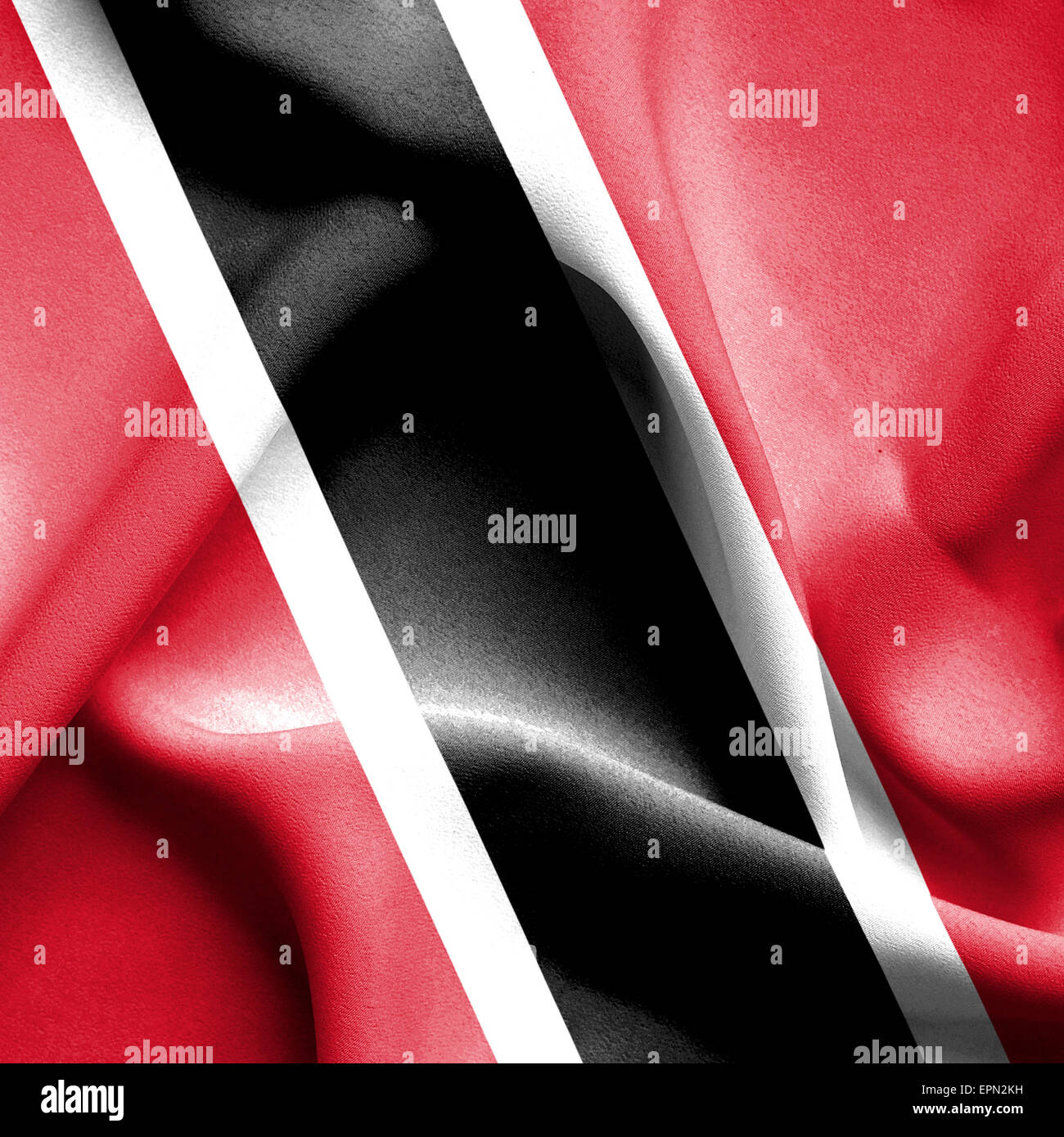 Trinidad and Tobago waving flag Stock Photo - Alamy