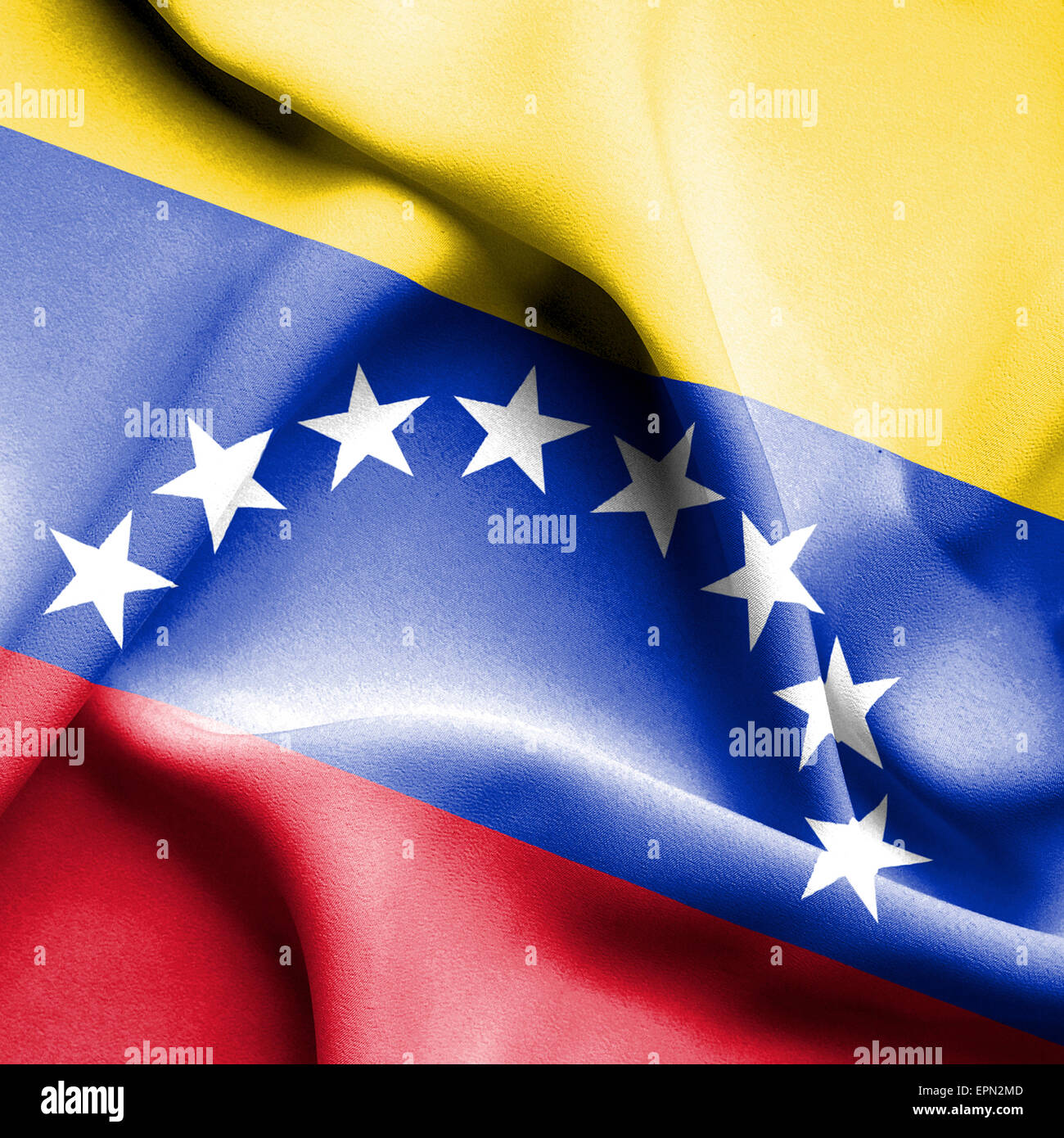 Venezuela waving flag Stock Photo - Alamy