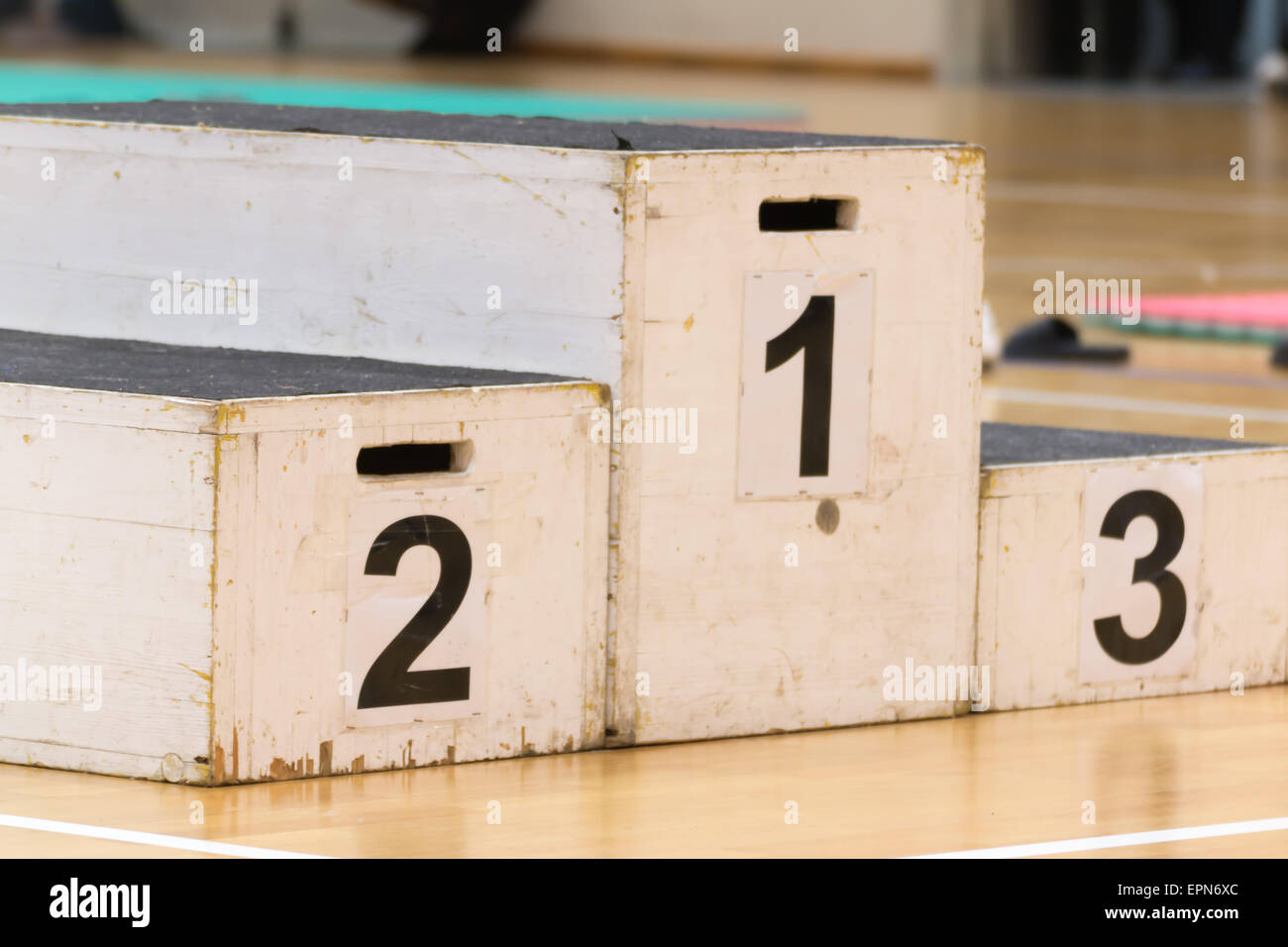 Podium for winner, success in sport activity Stock Photo - Alamy