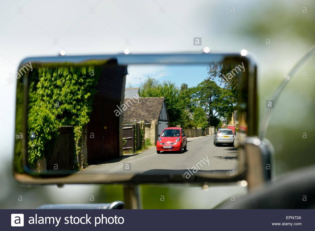 Rear View Mirror Of Vintage Car High Resolution Stock Photography and ...