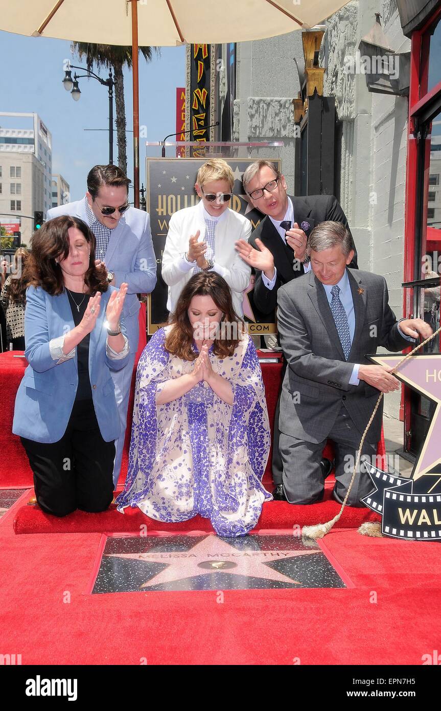 Los Angeles, CA, USA. 19th May, 2015. Maureen Schultz, Ben Falcone ...