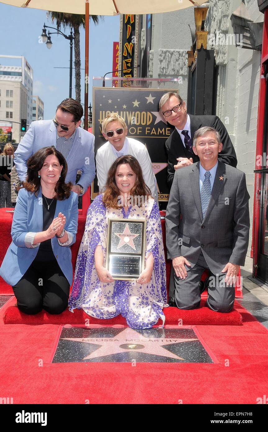 Los Angeles, CA, USA. 19th May, 2015. Maureen Schultz, Ben Falcone ...