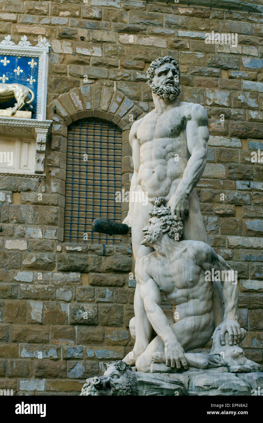 Hercules and Cacus, Florence, Italy Stock Photo - Alamy