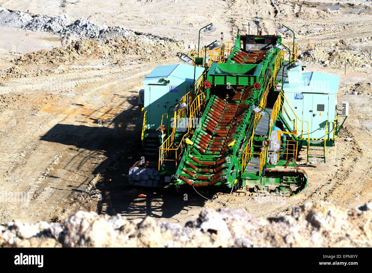 brown coal mining Stock Photo - Alamy