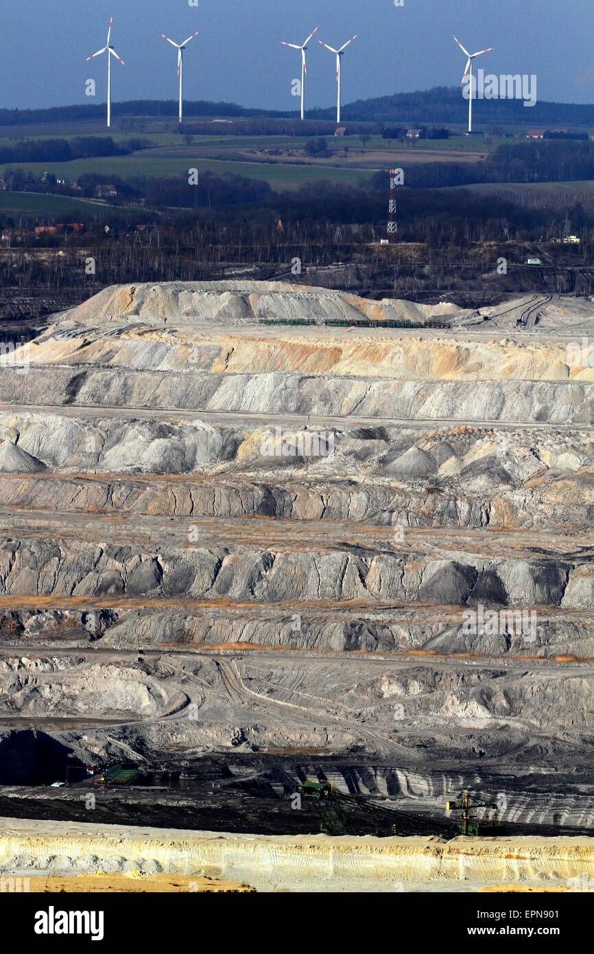 brown coal mining Stock Photo - Alamy