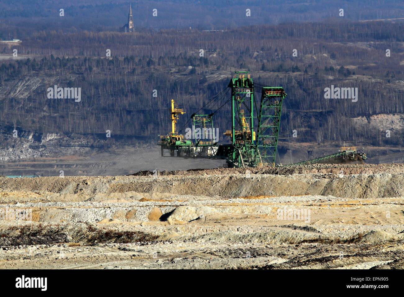 brown coal mining Stock Photo - Alamy