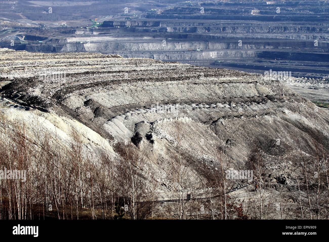 brown coal mining Stock Photo - Alamy