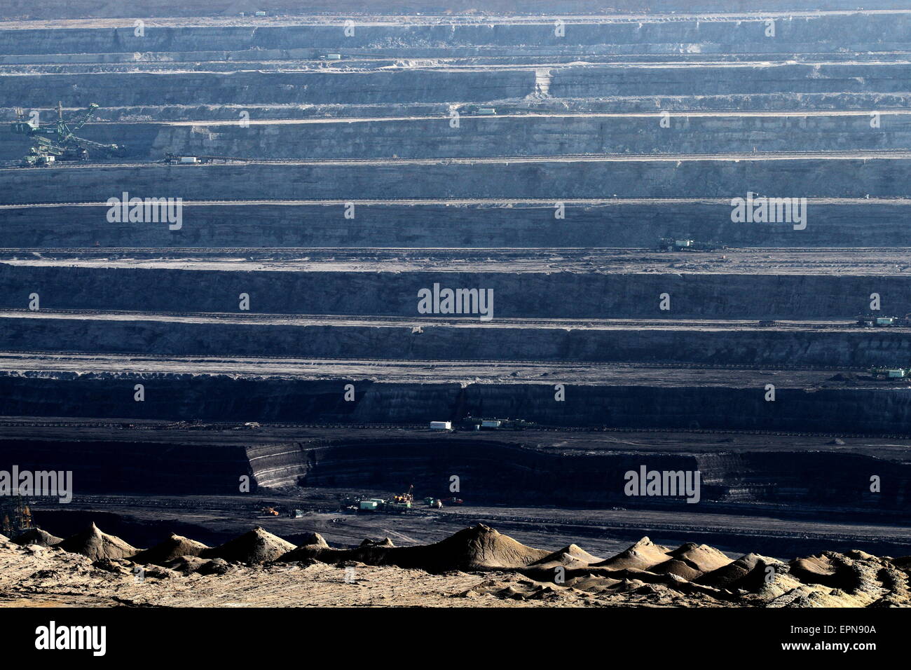 brown coal mining Stock Photo - Alamy