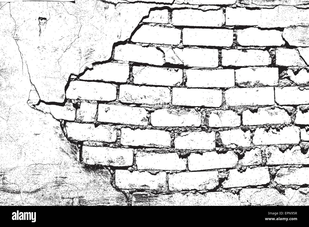 Damaged masonry structure Stock Vector Images - Alamy
