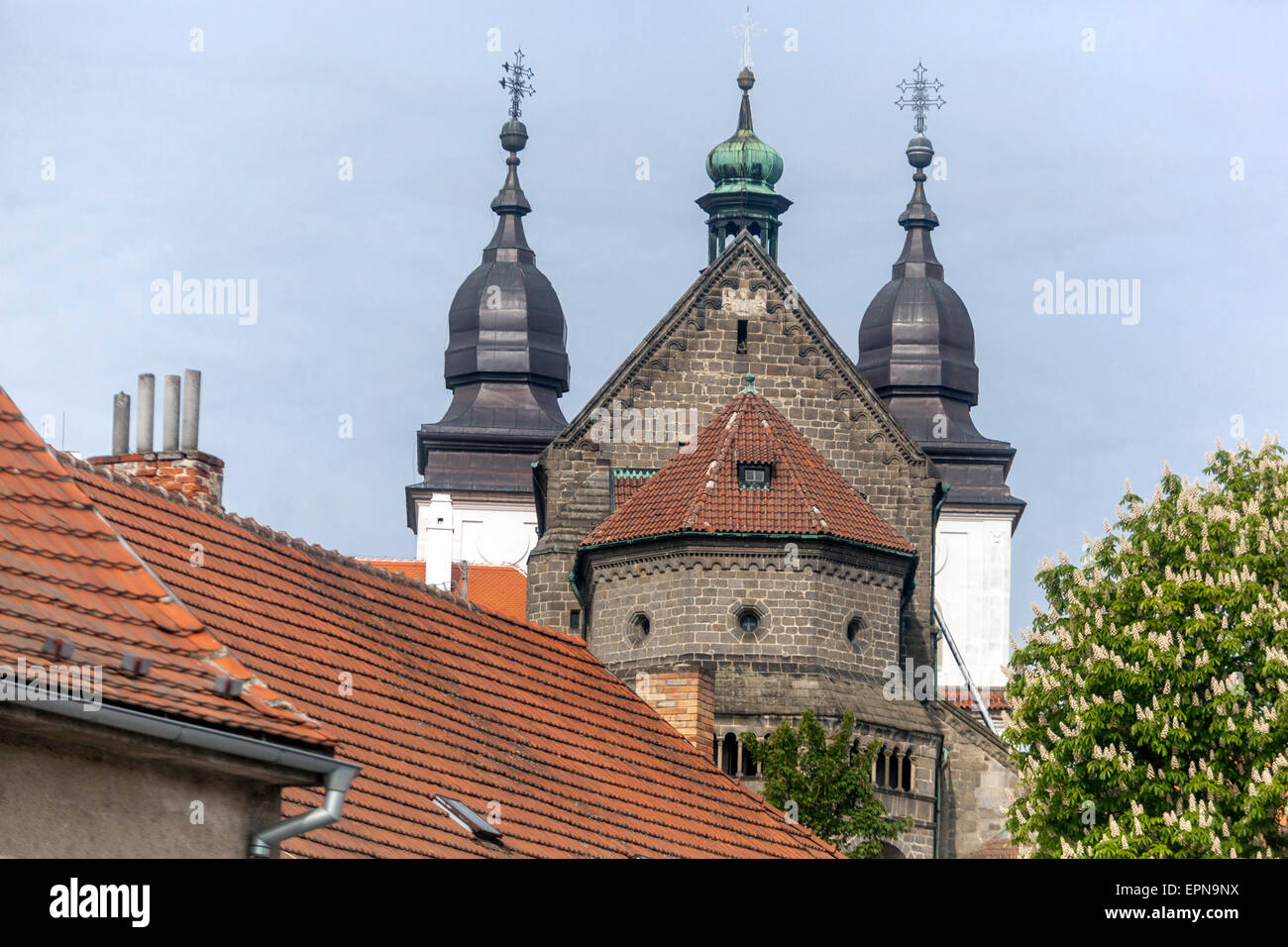 Basilica st procopius romanic gothic hi-res stock photography and ...