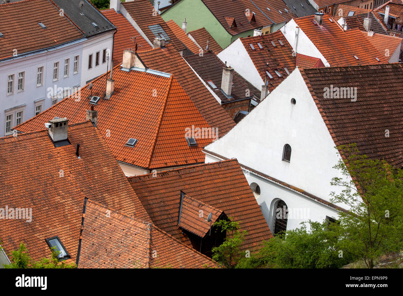 Jewish Quarter Trebic UNESCO Czech Republic, New Synagogue Stock Photo ...