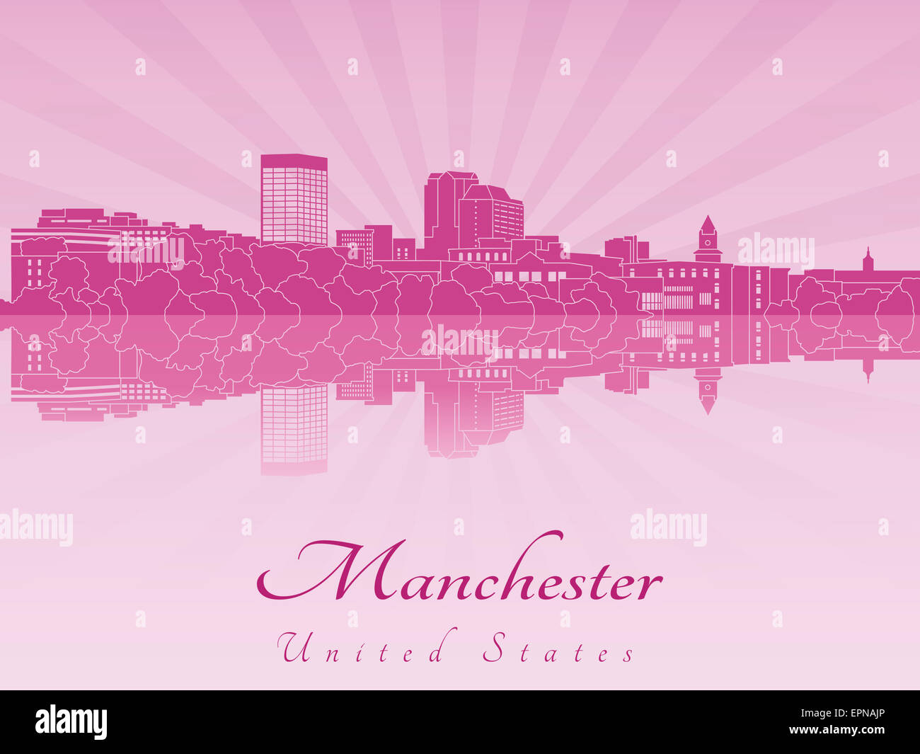 Manchester skyline silhouette hi-res stock photography and images - Alamy
