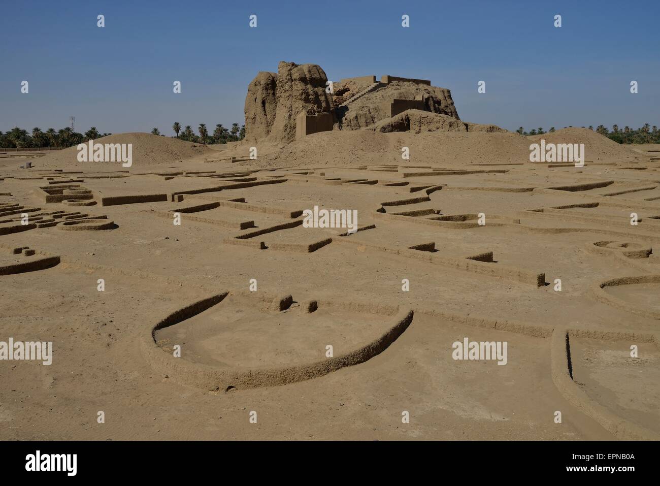 Deffufa, 19-meter-high brick building, ancient city of Kerma, Northern ...