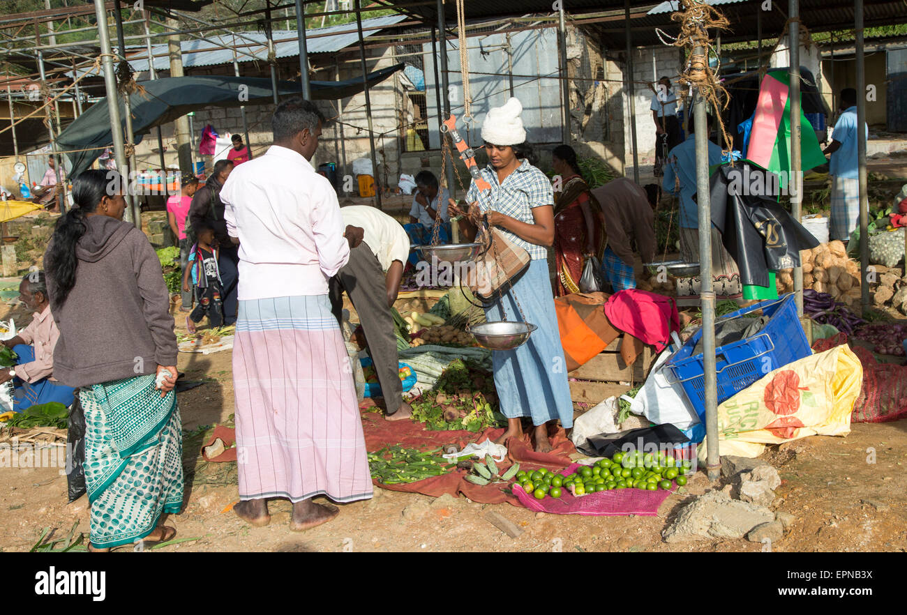 Market in the Town of Haputale, Badulla District, Uva Province, Sri ...