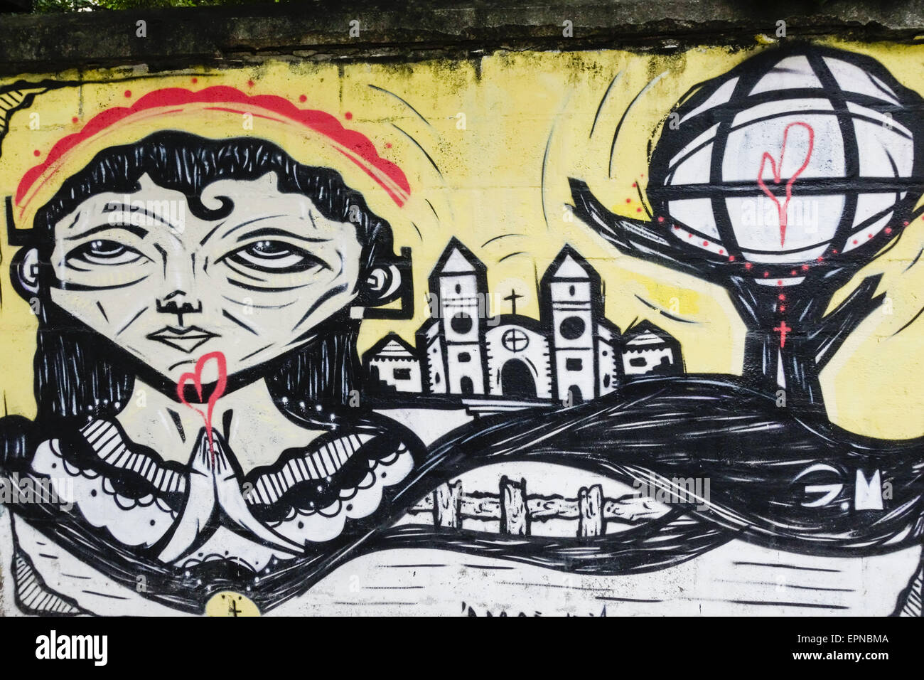 Graffiti, Rio de Janiero, Brazil, Rio de Janeiro Stock Photo - Alamy