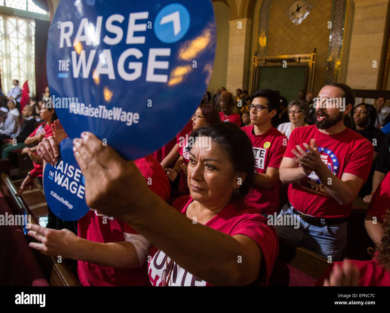 Raise minimum wage sign hi-res stock photography and images - Alamy