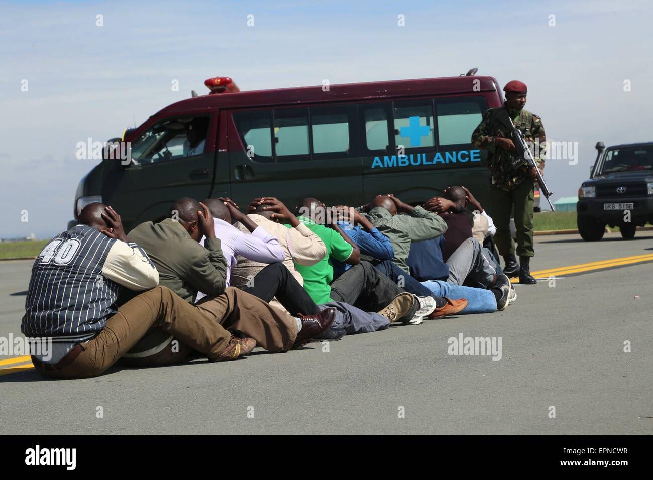 Nairobi, Kenya. 19th May, 2015. Kenya Police Service elite squad, Recce ...
