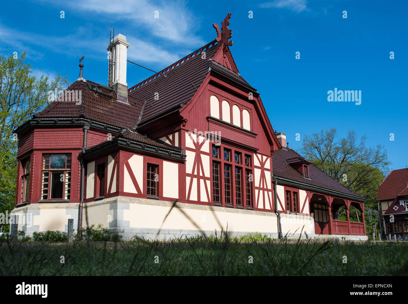 Joachimsthal, Germany. 06th May, 2015. The Kaiserbahnhof railway ...