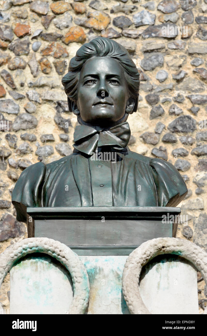 Norwich, Norfolk, England. Monument to Edith Cavell (by Henry Pegram ...