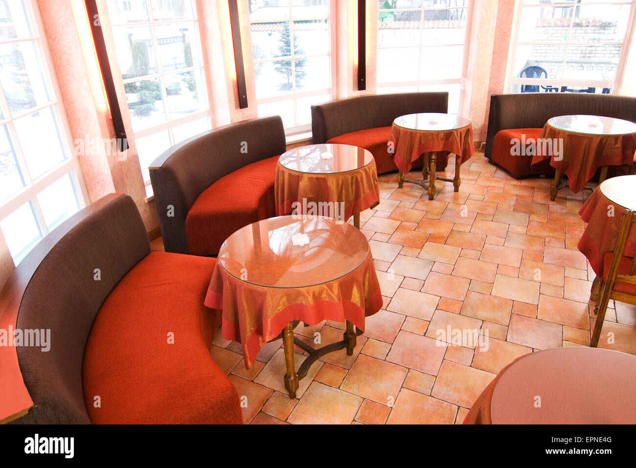 Classic restaurant interior Stock Photo - Alamy