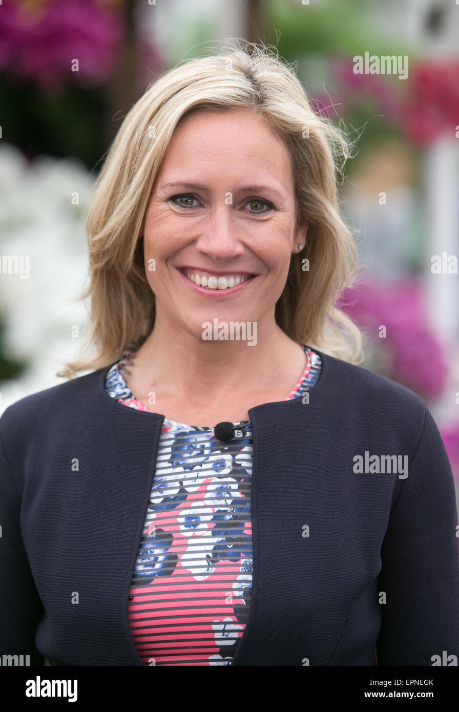 Sophie Raworth,TV newscaster and journalist at the RHS Chelsea Flower ...