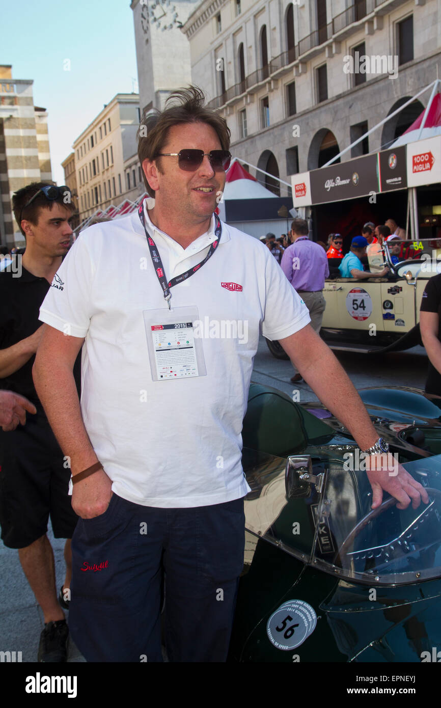 Contestants in Piazza Vittoria for the start of the classic Italian ...
