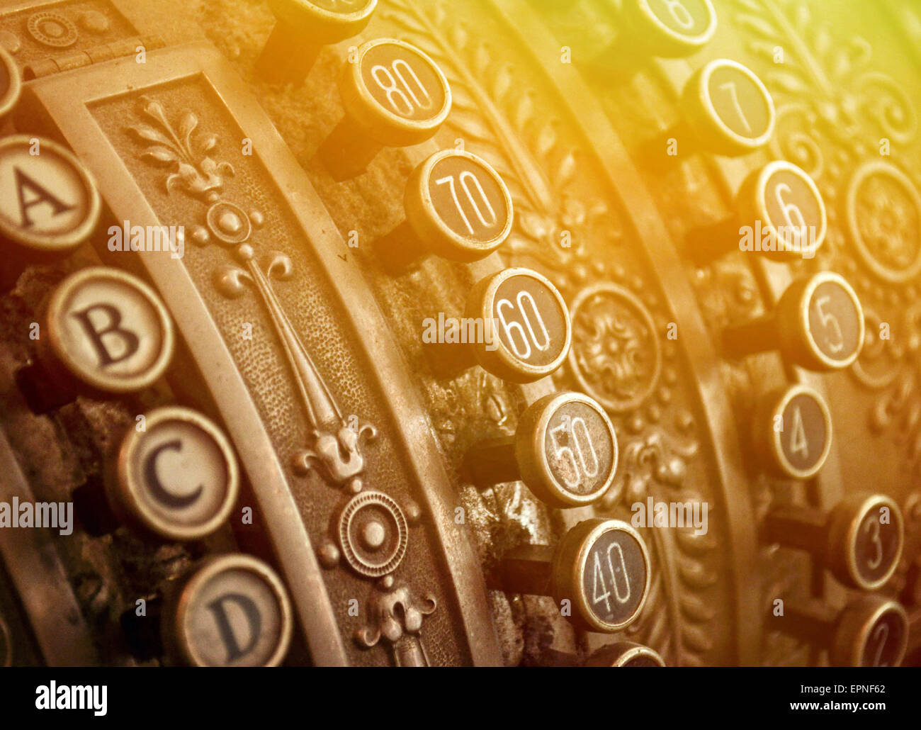 Antique cash register Stock Photo - Alamy
