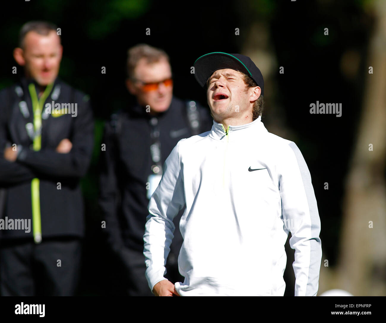 VIRGINIA WATER, ENGLAND - MAY 20: Pop star Niall Horan of One Direction ...