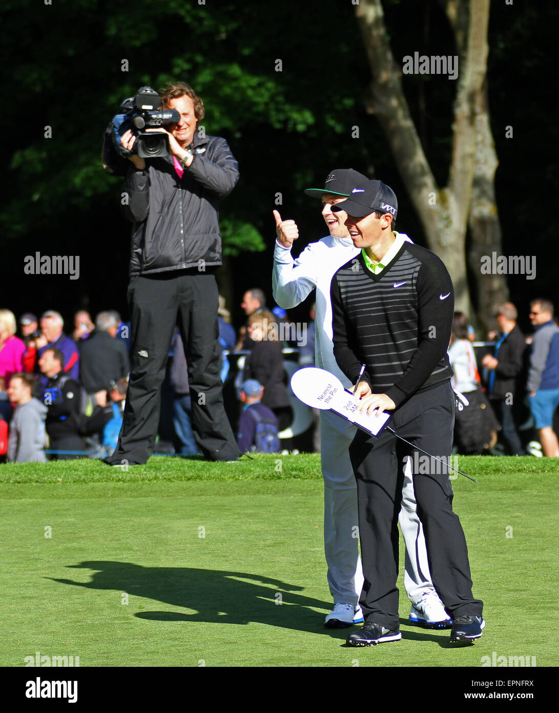 VIRGINIA WATER, ENGLAND - MAY 20: Pop star Niall Horan of One Direction ...