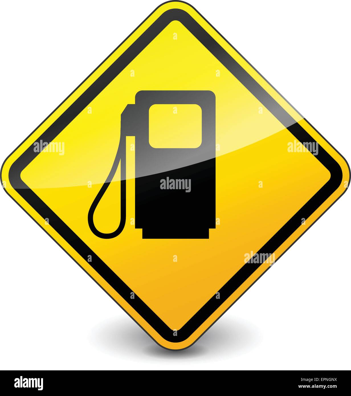 Gas station sign Stock Vector Images - Alamy