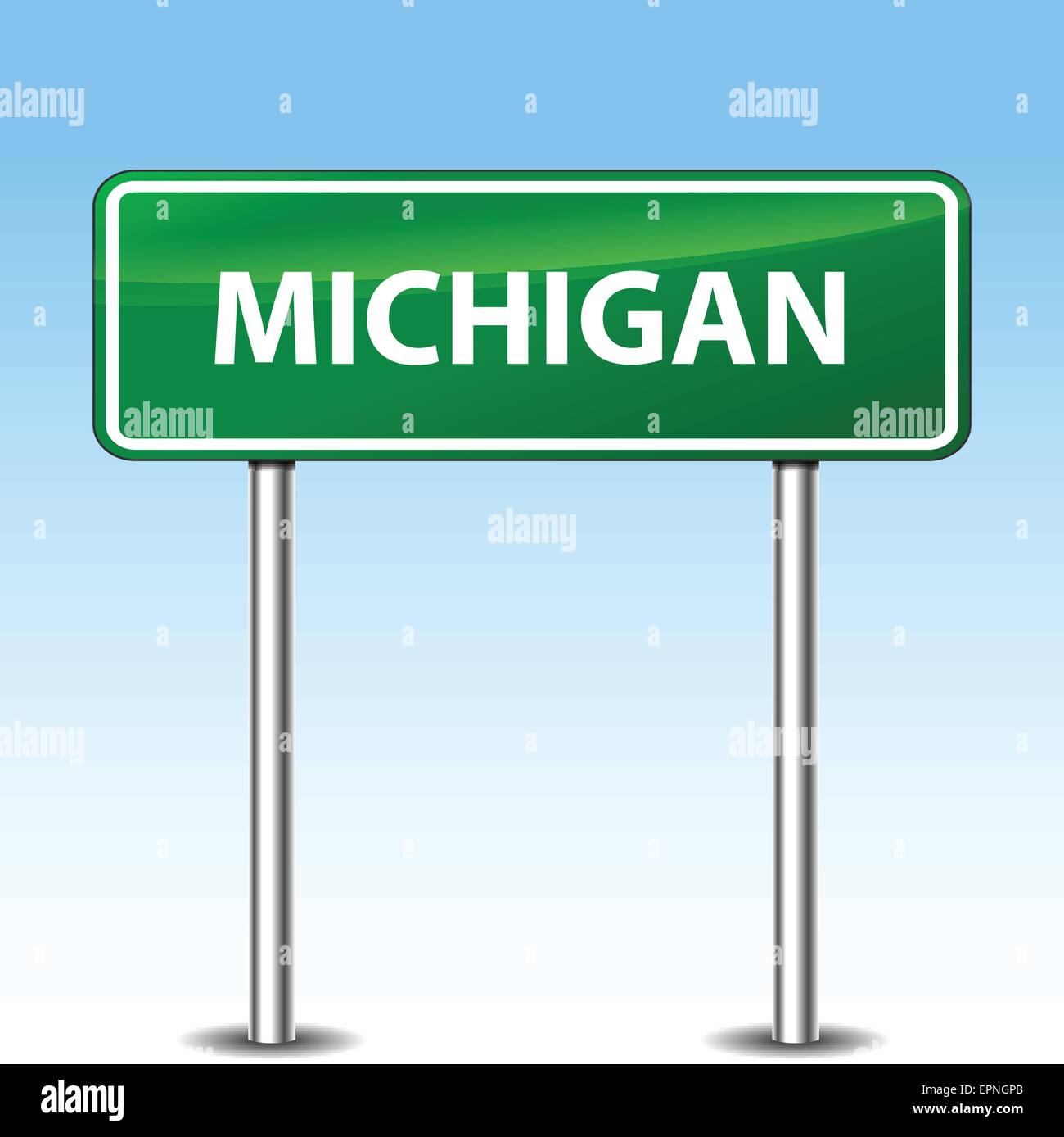 Welcome to michigan sign Stock Vector Images - Alamy