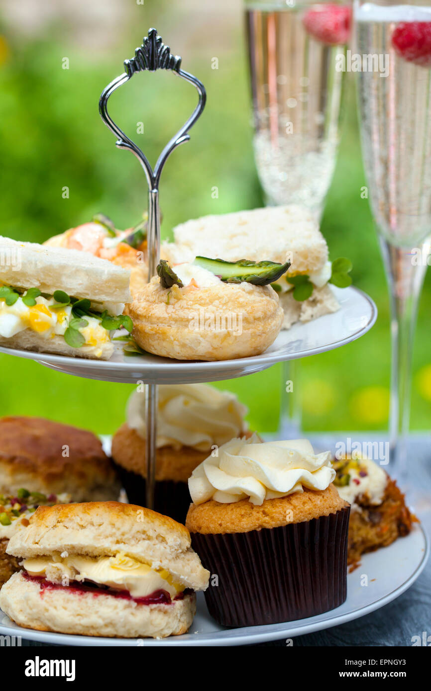 Afternoon tea cake stand hi-res stock photography and images - Alamy