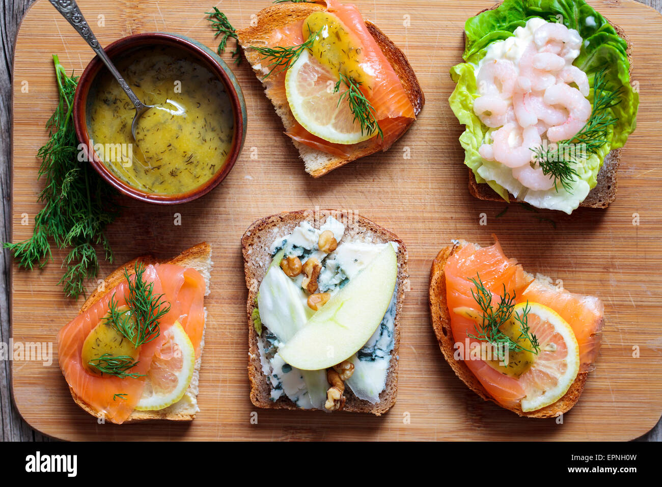 Shrimp sandwich rye bread hi-res stock photography and images - Alamy
