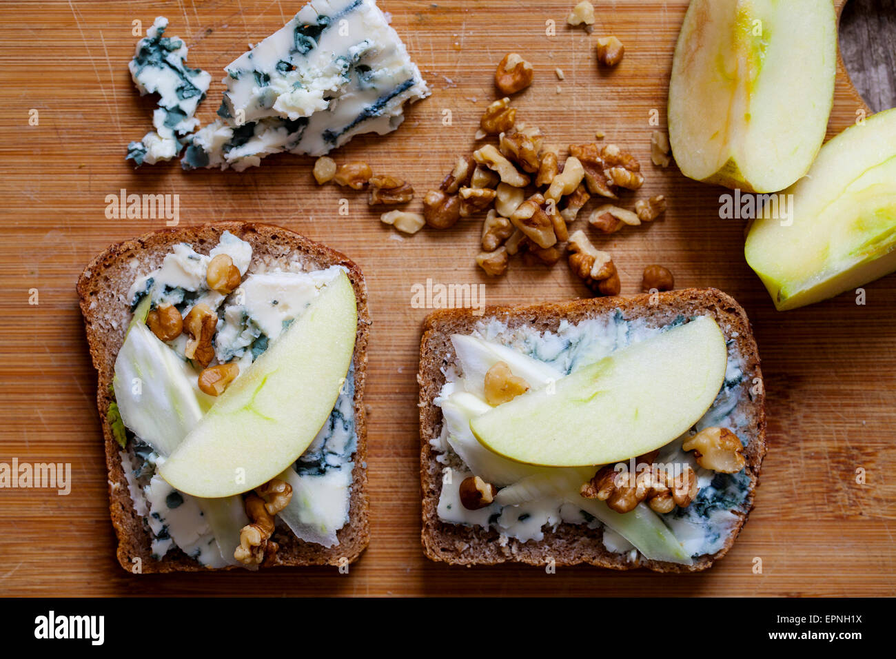 Walnut cheese bread hi-res stock photography and images - Alamy