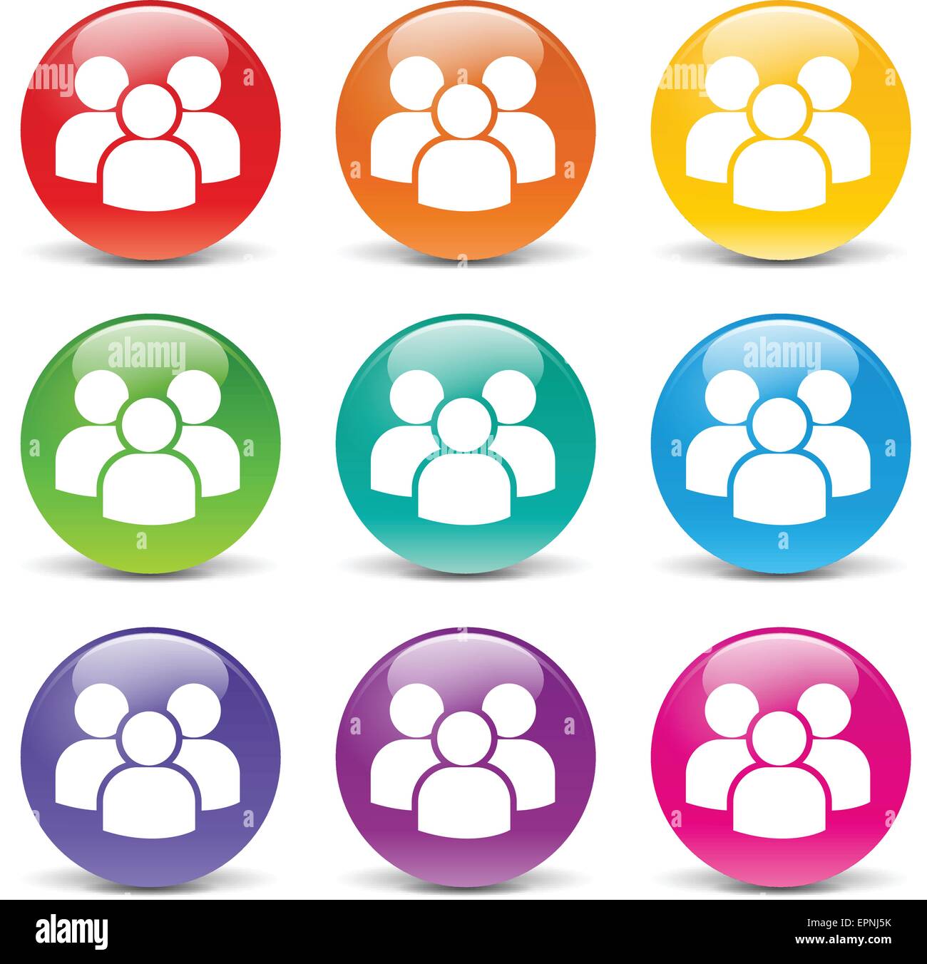 Peoples icon collection hi-res stock photography and images - Alamy