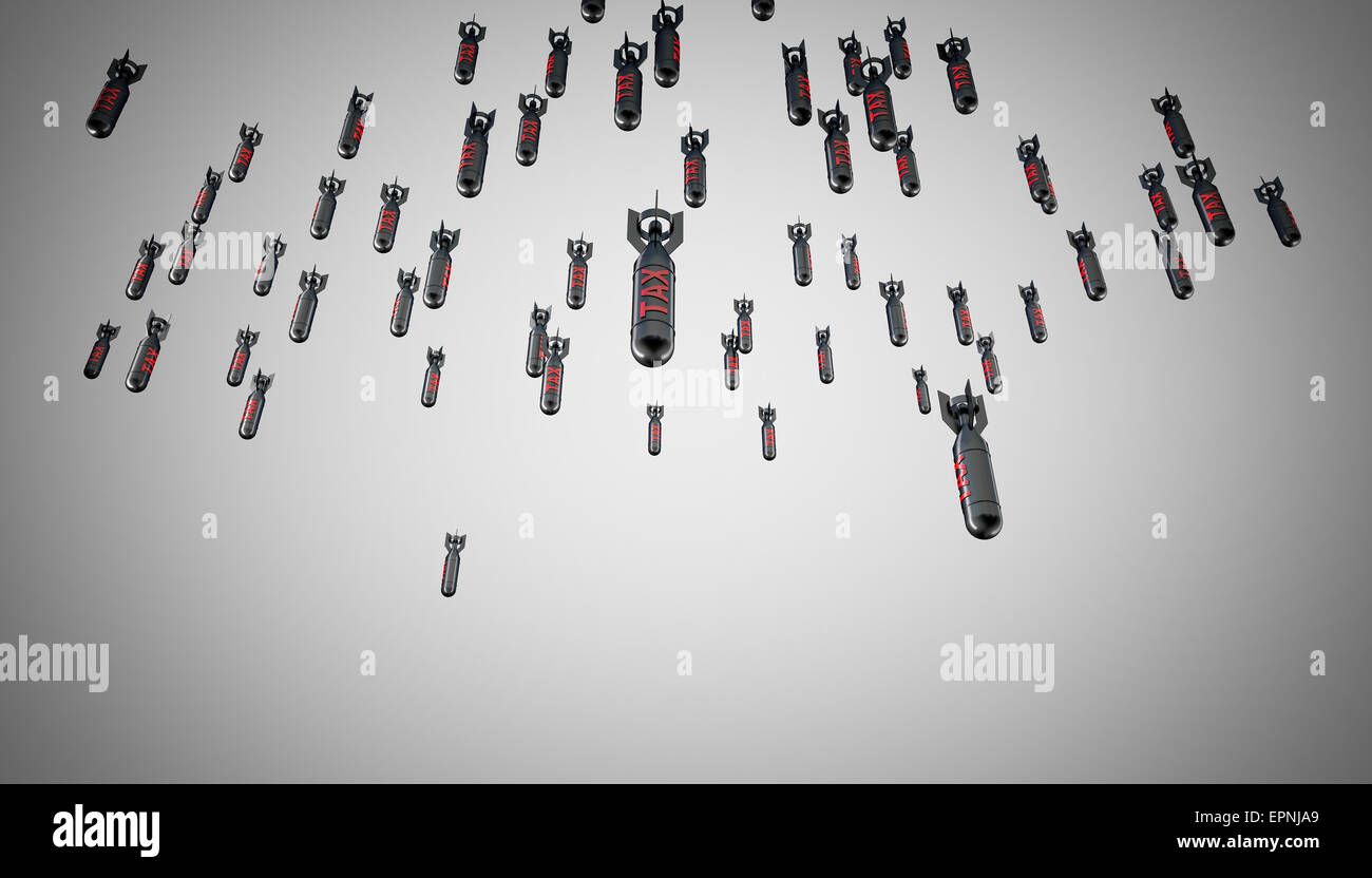 3d image of tax bomb Stock Photo - Alamy