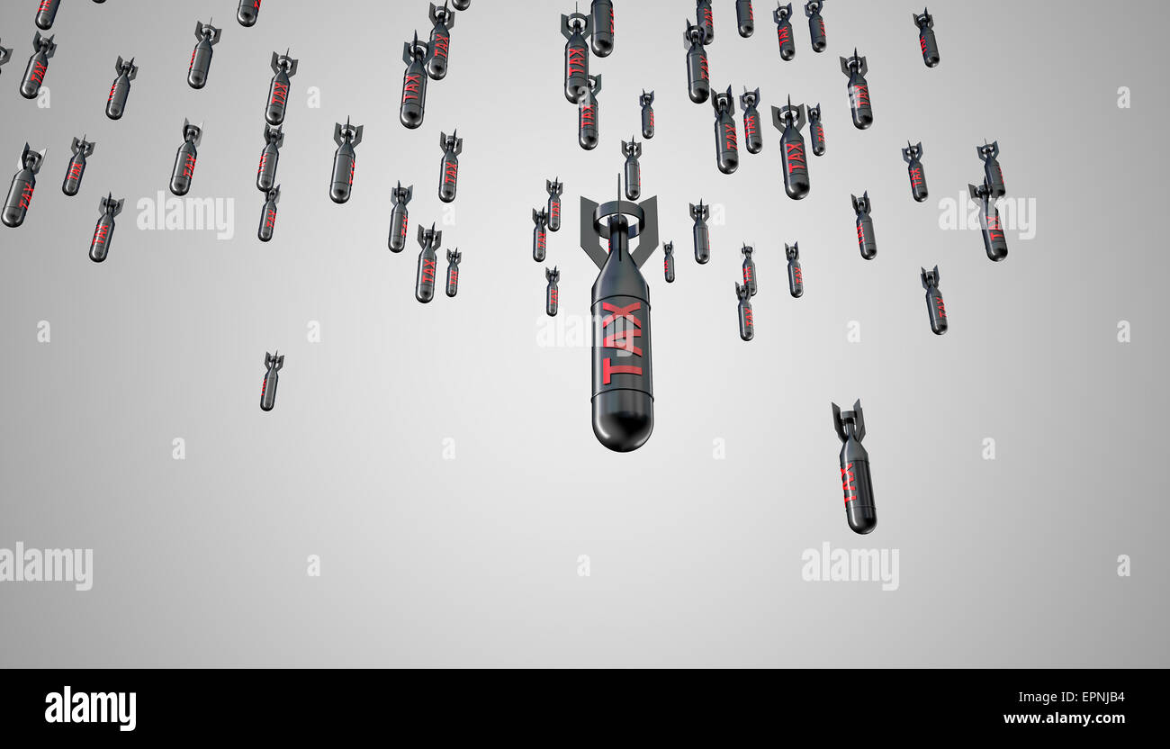 3d image of tax bomb Stock Photo - Alamy
