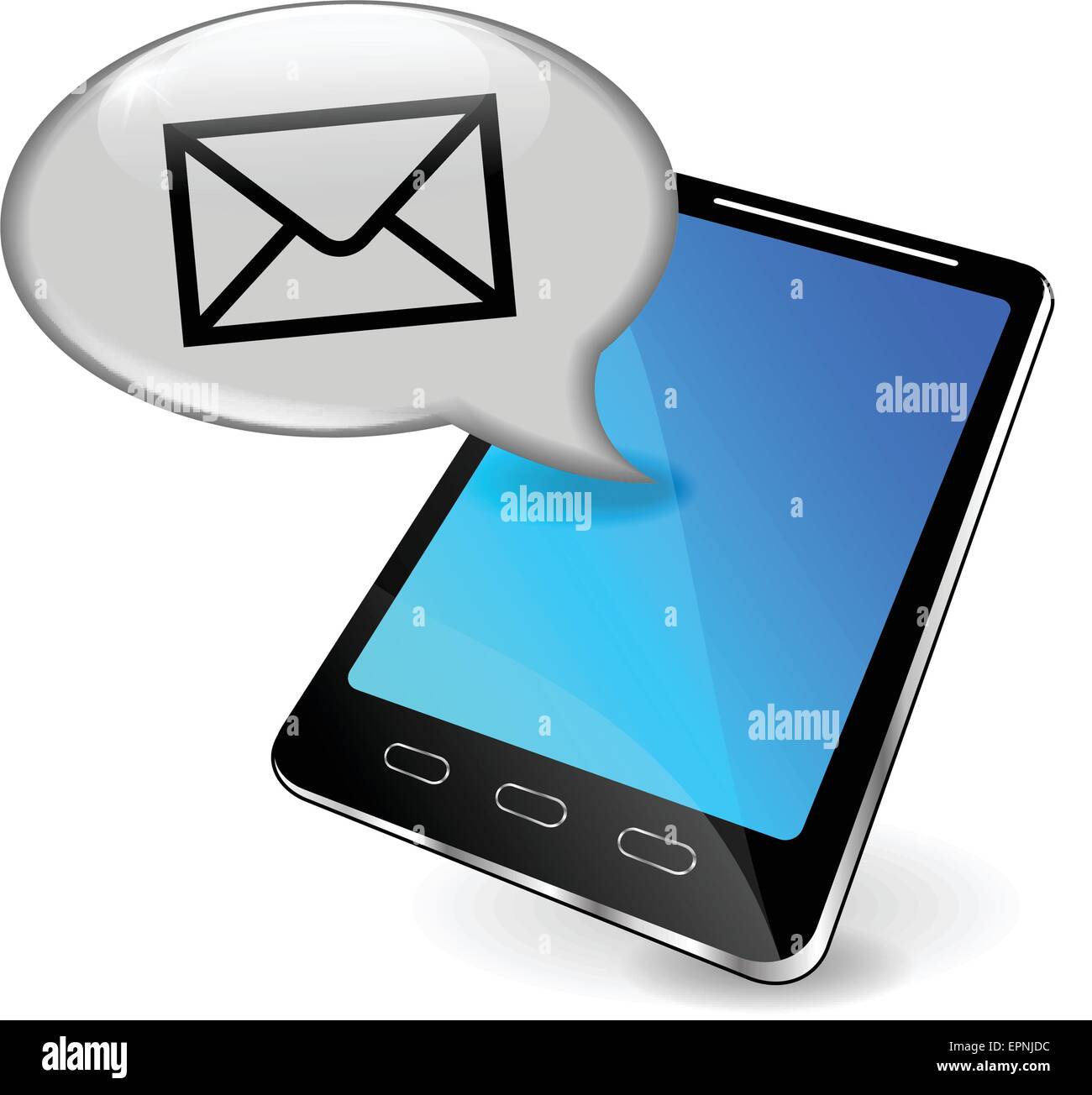 Mobile message vector vectors hi-res stock photography and images - Alamy