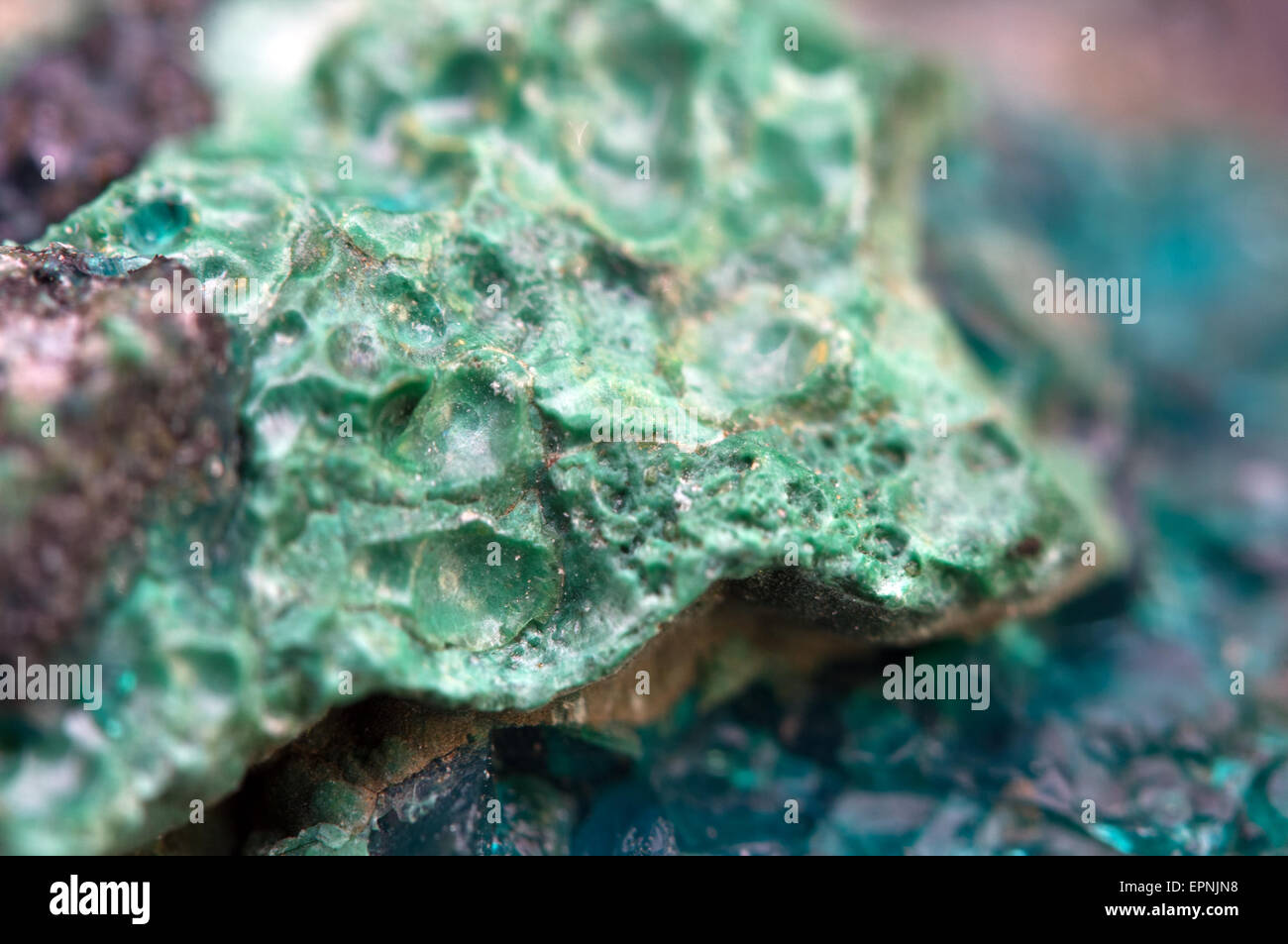Chrysocolla is a hydrated copper cyclosilicate It has the chemical ...